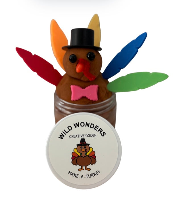 Make A Turkey Mini Thanksgiving Kit – Wild Wonders Creative Dough